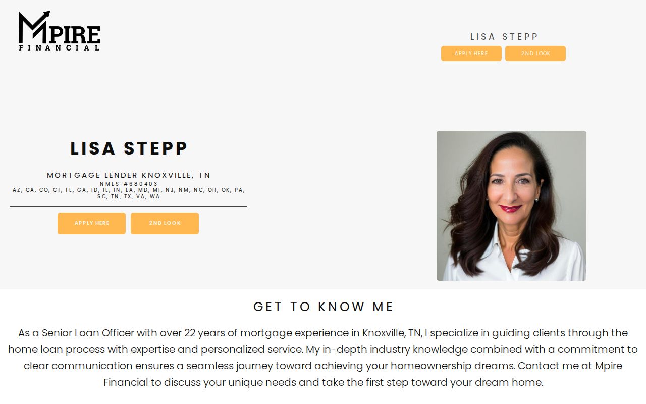 Lisa Stepp - Your source for all your mortgage solutions